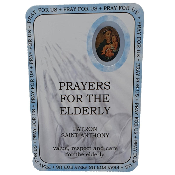 Prayers for the Elderly Prayer Card - Patron St Anthony – Slipper ...