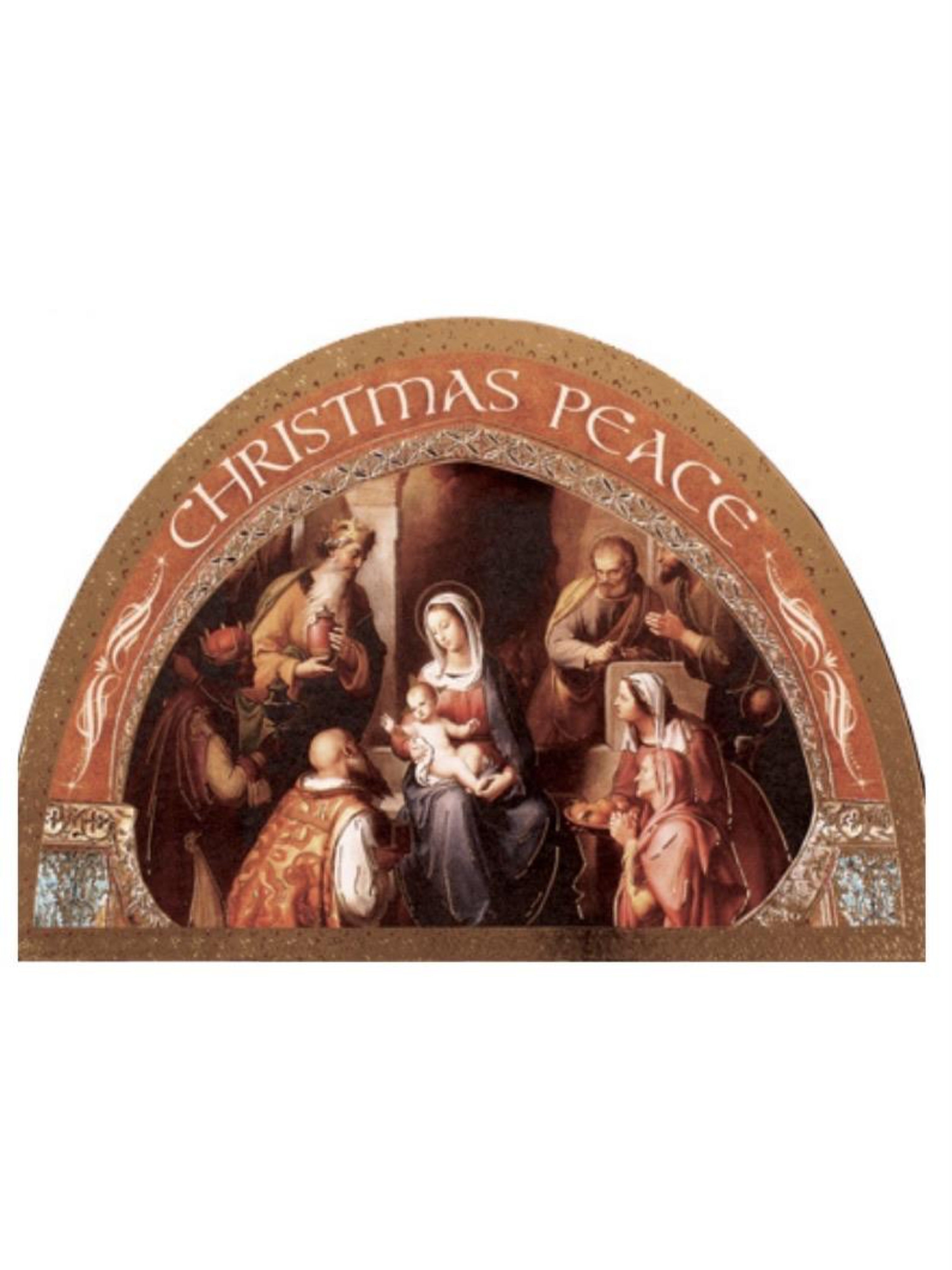 Standing Wood Nativity Plaque – Slipper Chapel Shop